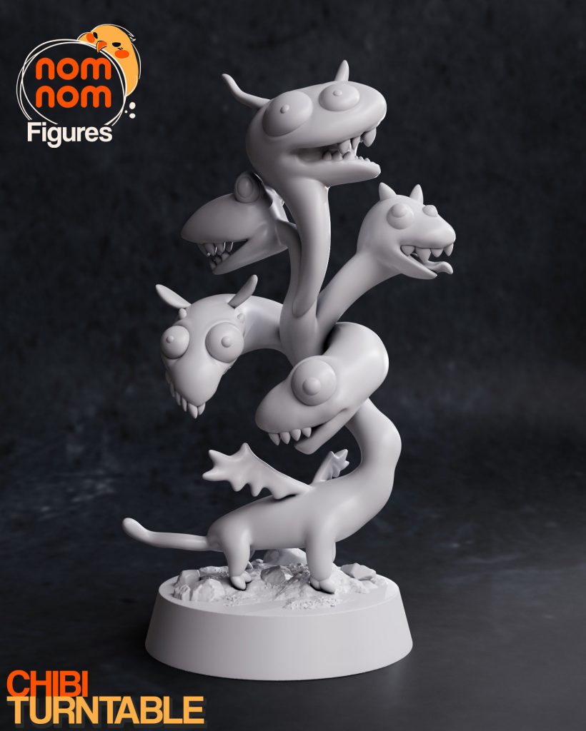 Chibi de Derpy Tiamat - Minis&Deco 3D Prints