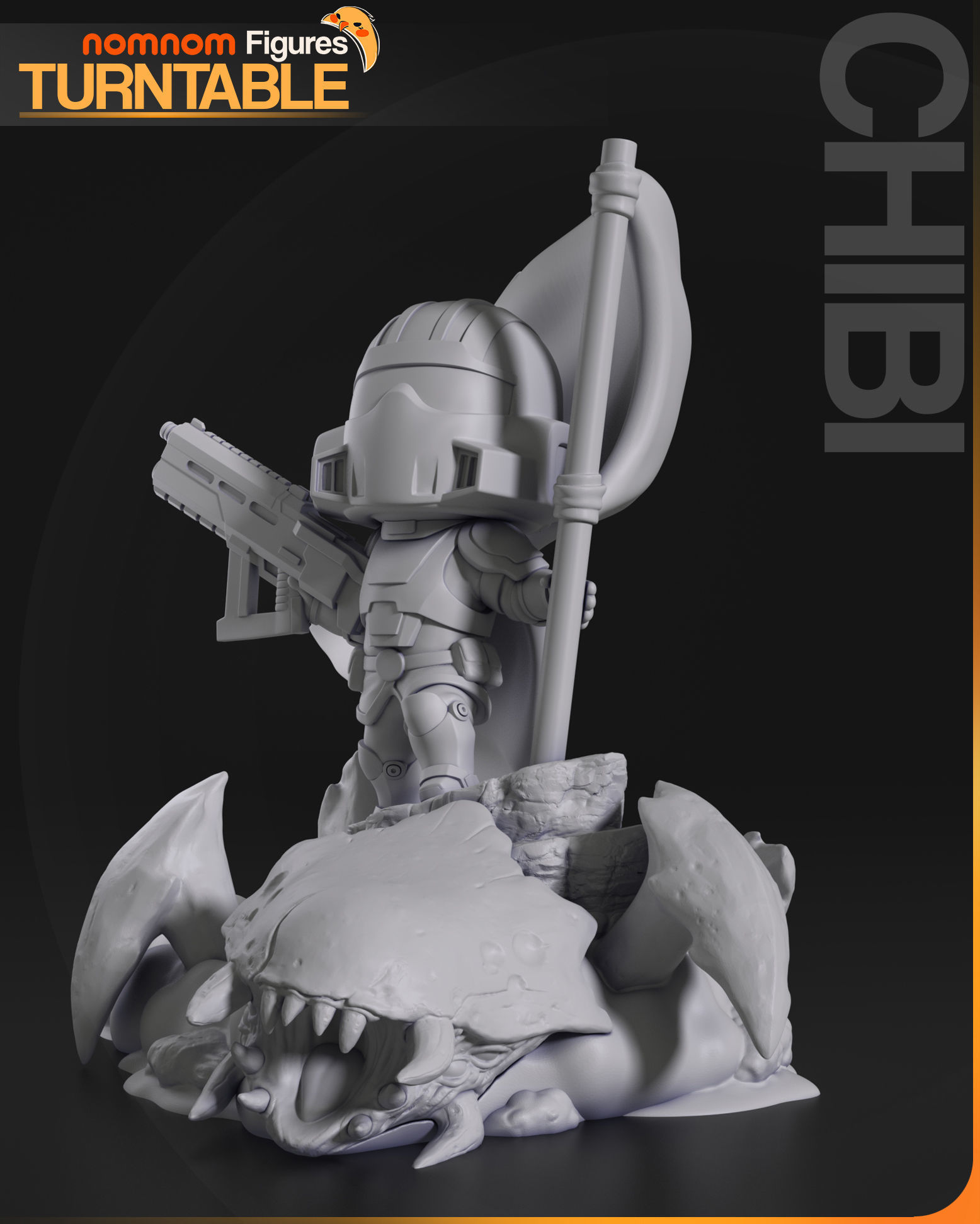 Chibi de Helldiver - Minis&Deco 3D Prints